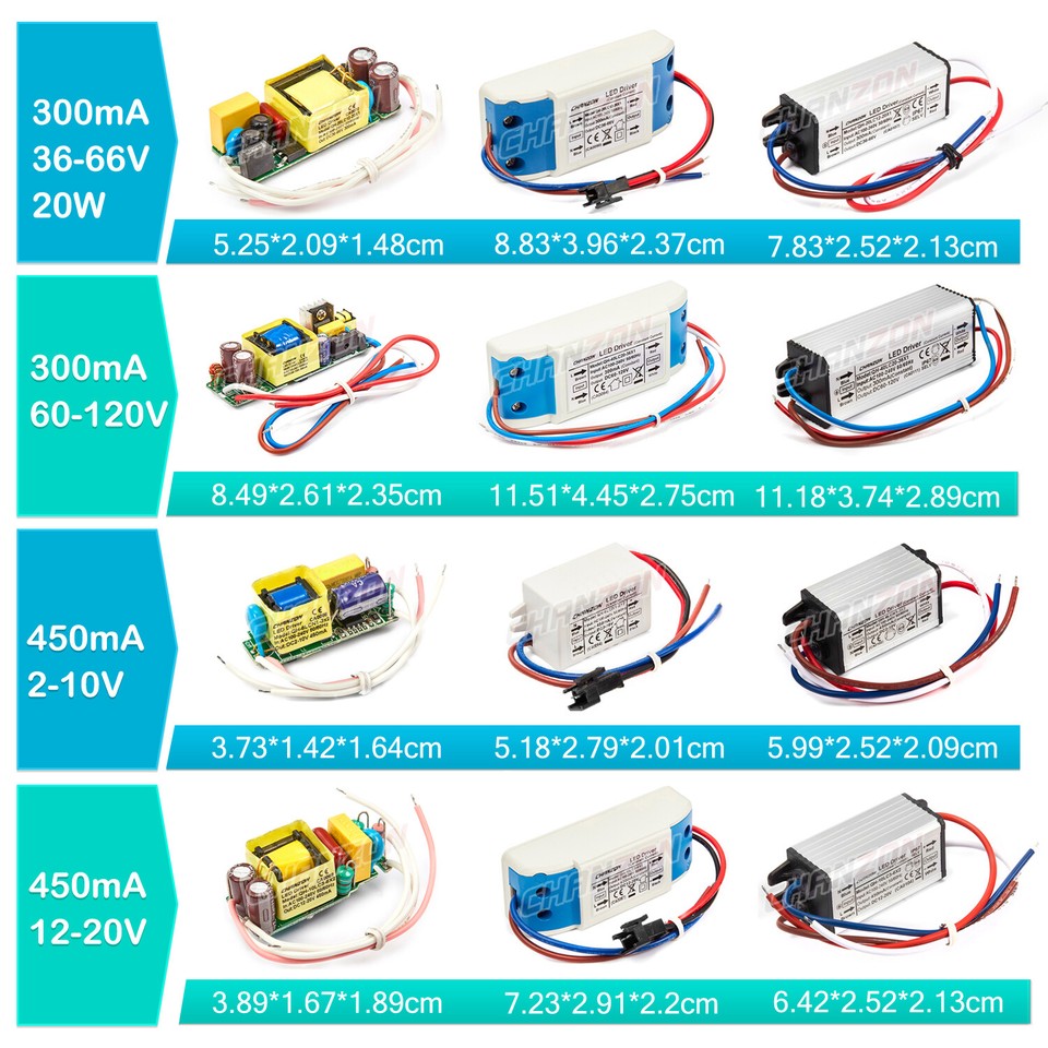 300Ma 450Ma 600Ma 900Ma 1500Ma Constant Current High Power Supply Cob ...