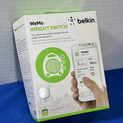New Open Box Belkin WeMo Switch Smart Wi-Fi Home Remote Power Plug F7C029FC 722868980439| eBay