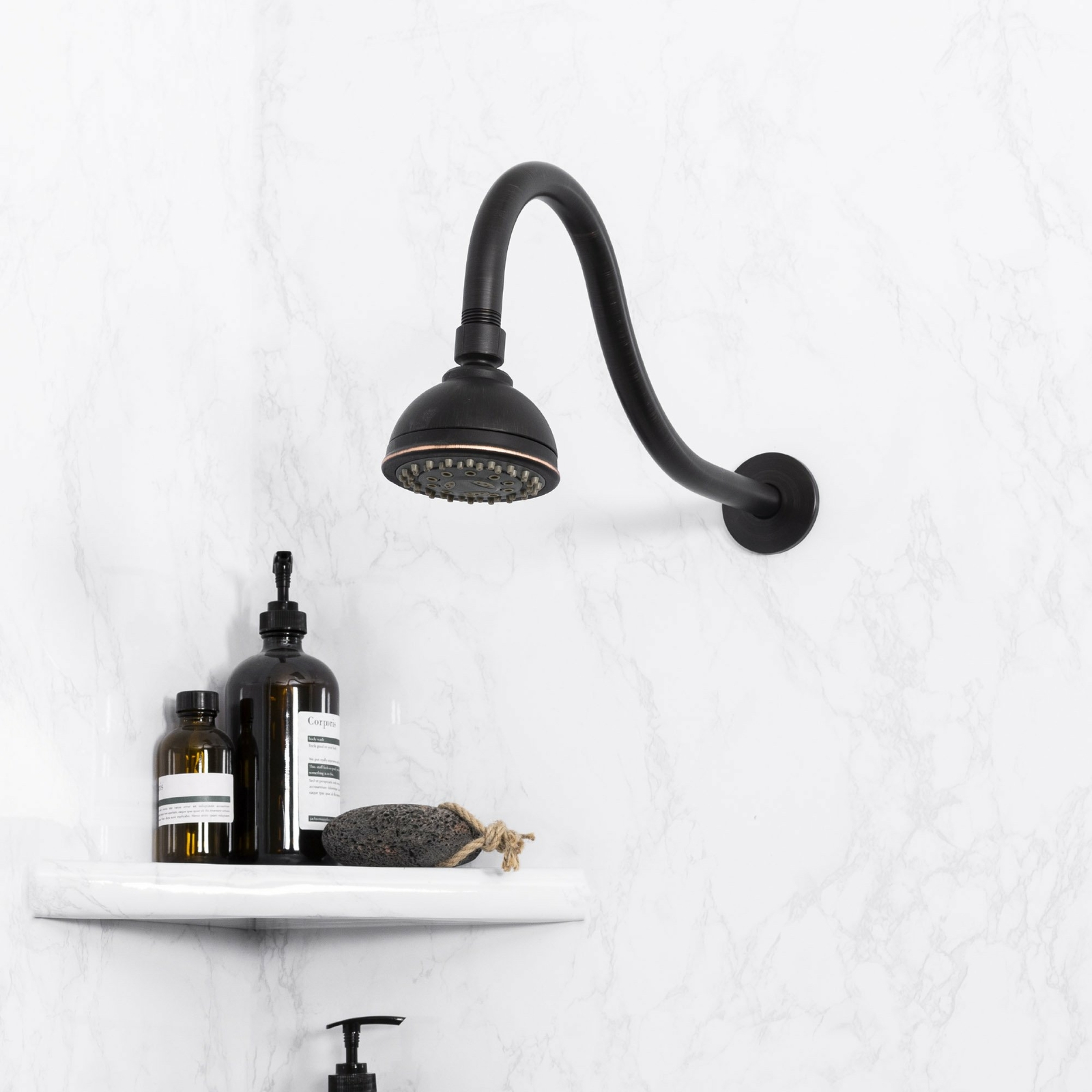 JS Shower Head Extension Arm, High-Arc Style, 16 in. Assembled Length ...