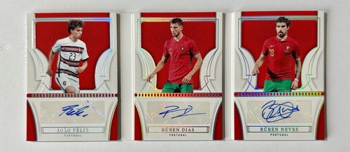 2022 Panini NT FIFA Triple Auto Booklet #/49🔥Felix, Dias & Neves🔥 ...