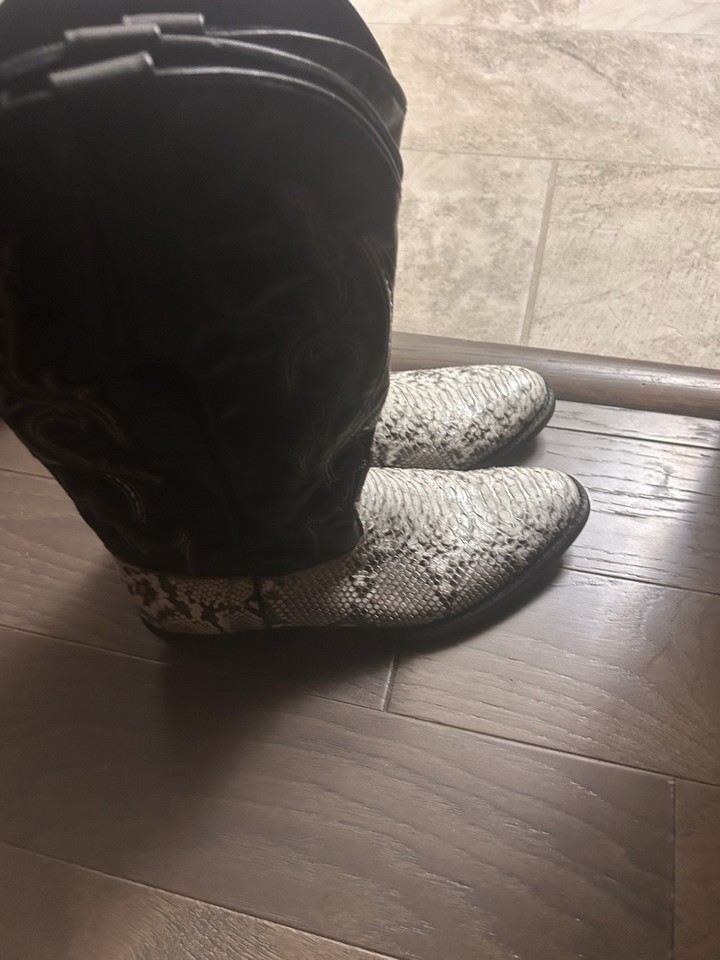 Men’s J. B. Dillon Reserve Python Snake Skin, Sz 10D, Western Boots. | eBay