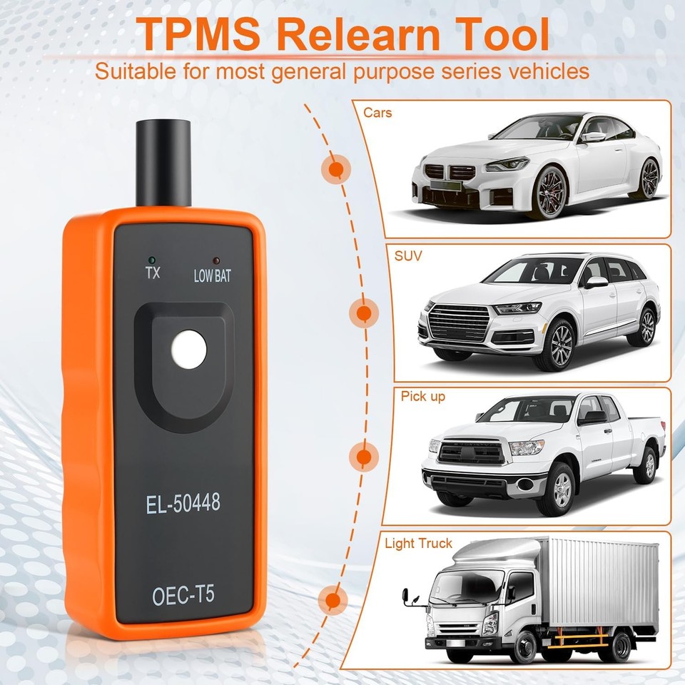 TPMS Relearn Tool, Auto TPMS Reset Tool, Tire Pressure Monitor System ...