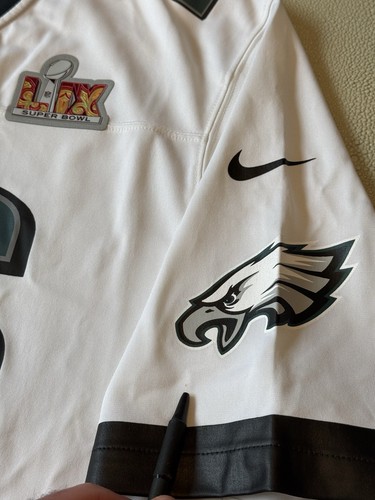 Nike Saquon Barkley Philadelphia Eagles Super Bowl 59 LIX White Game ...