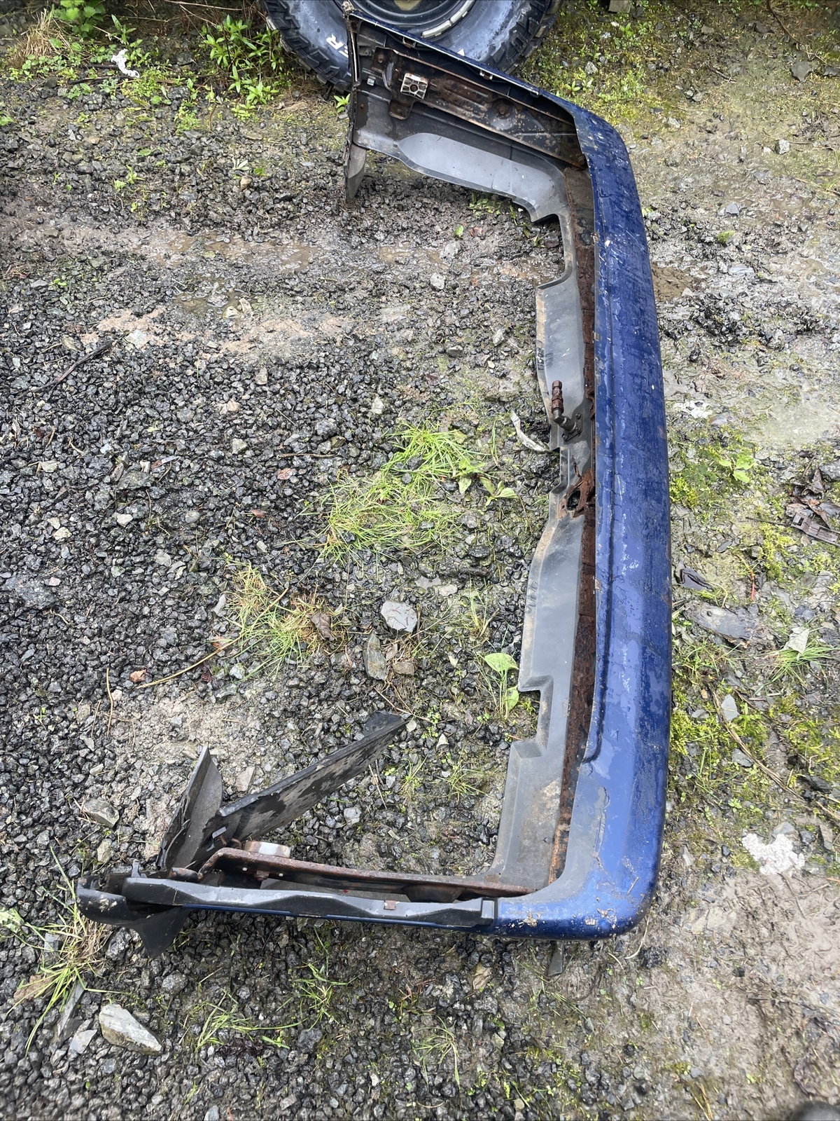 Lot26 RANGE ROVER P38 Rear Bumper blue need work | eBay UK