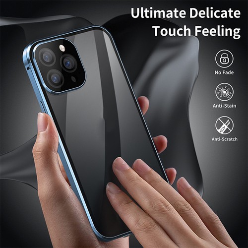 360° Magnetic Glass Phone Protective Case For iPhone 14 Pro Max Plus 13 ...