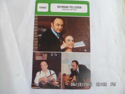 CARTE FICHE CINEMA RAYMOND PELLEGRIN PERIODE 1969 1984 | eBay