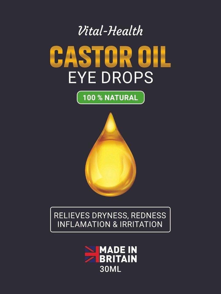 Castor Oil Eye Drops Organic 💗 LARGE 30ML💗Pharmaceutical Grade - NOT ...