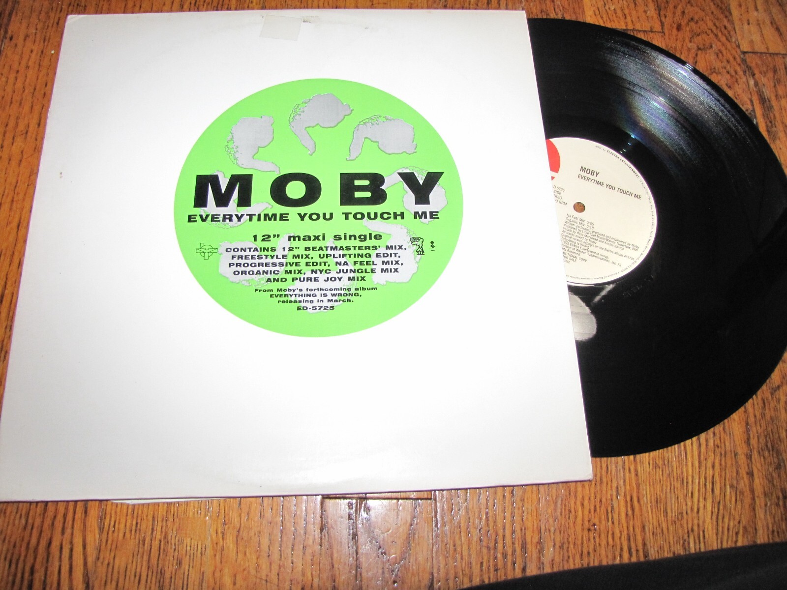 MOBY - EVERYTIME YOU TOUCH ME - PROMO ELEKTRA RECORDS 2X EP MIXES | eBay
