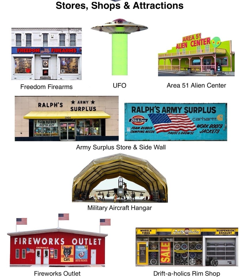 HO Scale CIRCUS TENT - Building Flat/ front - scratch built background ...