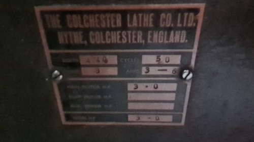 Colchester Lathe Co. 5 x 20 Chipmaster Lathe | eBay UK