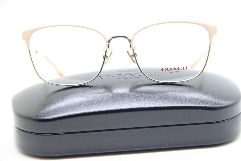 NEW COACH HC 5135 9350 SATIN PINK LIGHT GOLD AUTHENTIC EYEGLASSES W ...