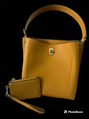 NWT NANETTE LEPORE Saffron DOUBLE SECTION HOBO SHOULDER BAG W LOCK ...