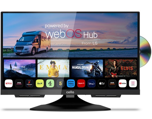 Cello 19" Inch Smart TV DVD WiFi Freeview Play HDMI BT USB 12v 24v ...