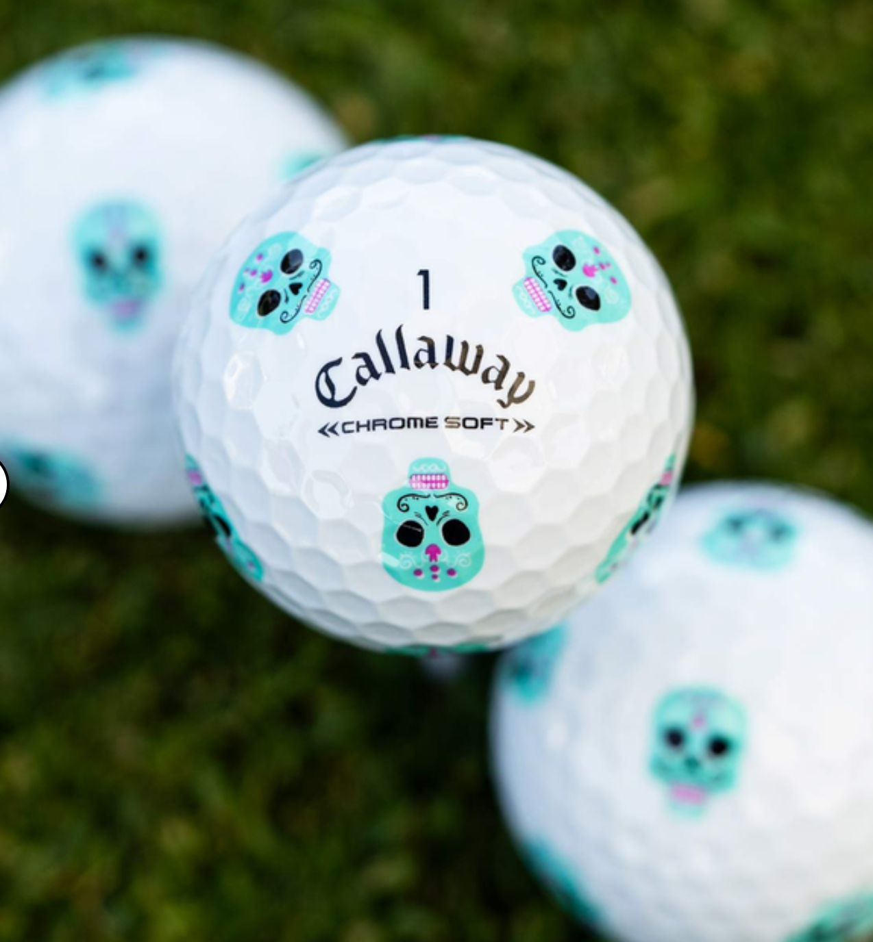 12 callaway chromesoft Truvis Día De Los muertos limited edit golf ball ...