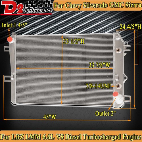 3Row Radiator For 2006-2010 Chevy Silverado GMC Sierra 2500 3500 HD 6 ...