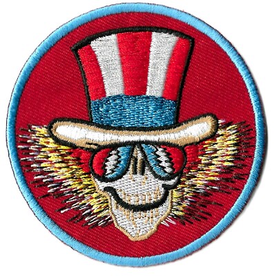 The Grateful Dead - Uncle Sam Round Patch Symbol Logo Psycle Sam ...