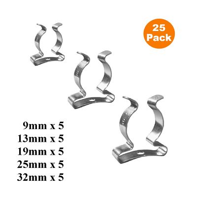 25 x Heavy Duty Tool Spring Terry Clips Wall Mount for Garages, Sheds ...