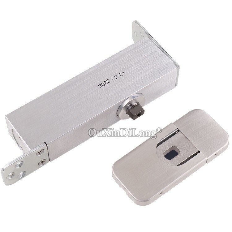 2Set Heavy Door Pivot Hinges 90° Positioning Hydraulic Buffer Floor ...