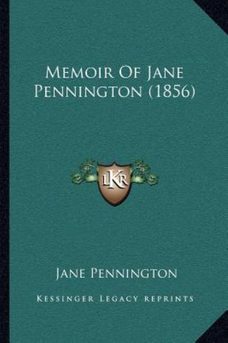 Memoir of Jane Pennington by Jane Pennington (2010, Trade Paperback) for sale online | eBay