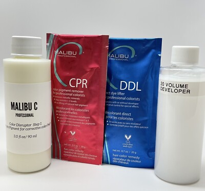 CPR Malibu Professional Color Off and Hair Color Remover 3 Piece Kit | eBay