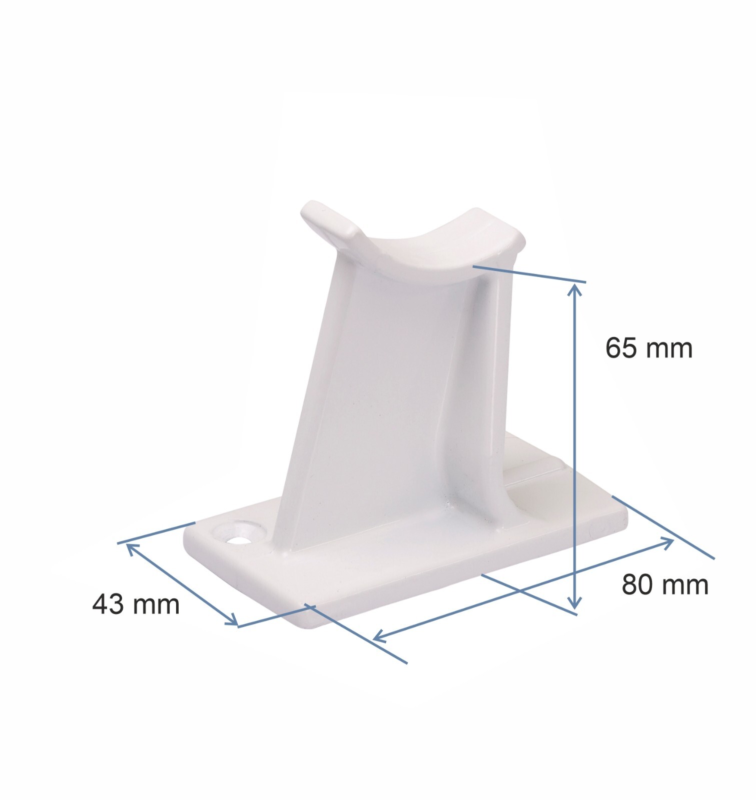 Universal Column Radiator Floor Support Feet WHITE for Cast Iron ...