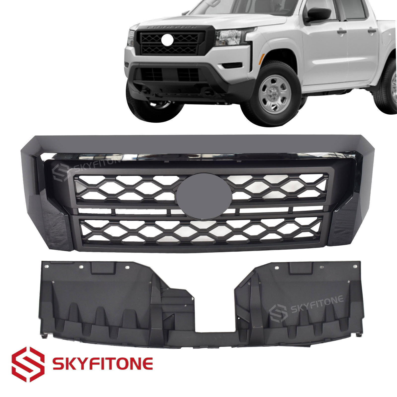 2022-2024 Nissan Frontier Front Upper Grille Grill 62310-9BU0D | Black ...