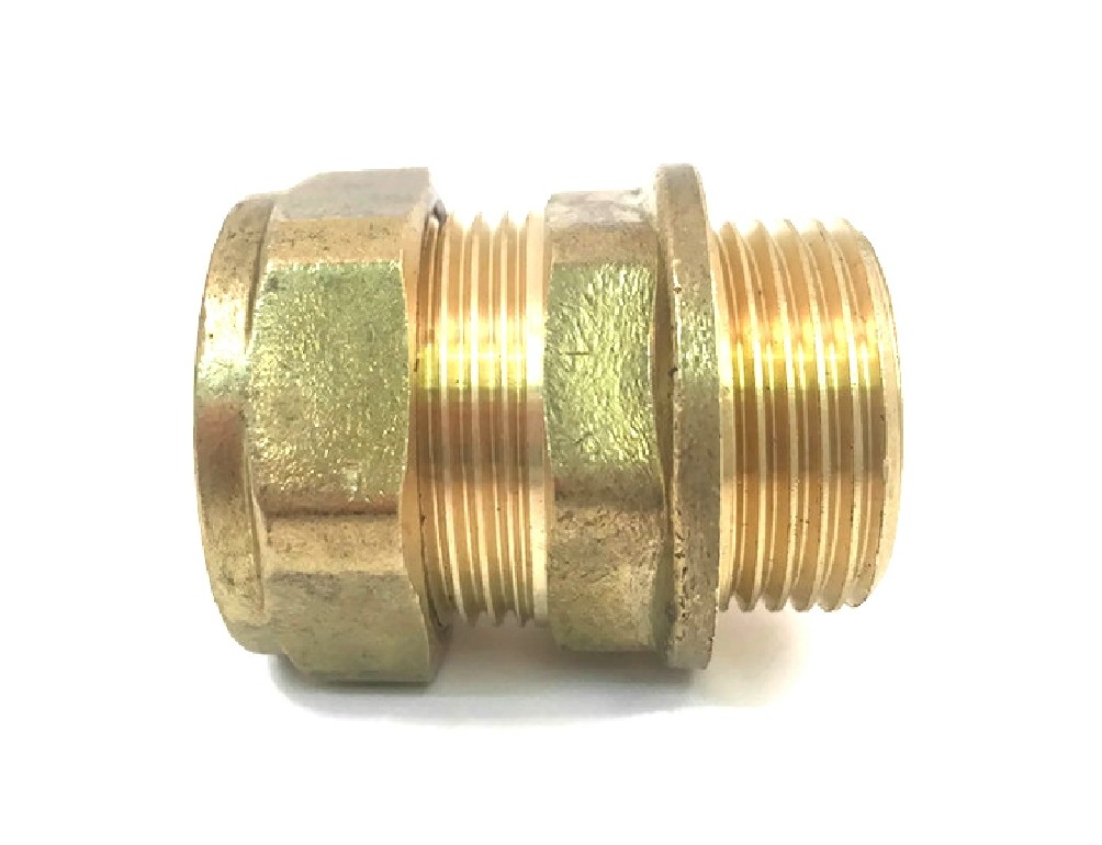 Compression Fitting Brass Straight Coupler Male | eBay UK