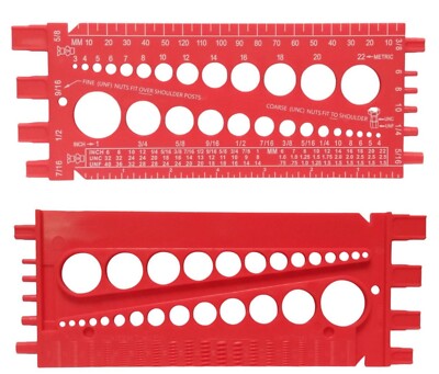 Nut Bolt & Screw Thread Pitch Measuring Tool Gauge with Imperial ...
