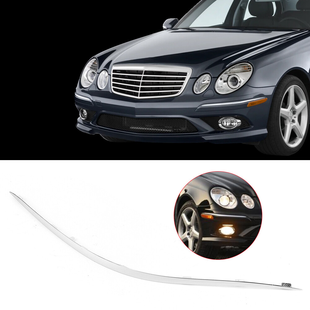 Front Bumper Moulding Chrome Trim For W211 E Class E320 E350 E550 E63 ...