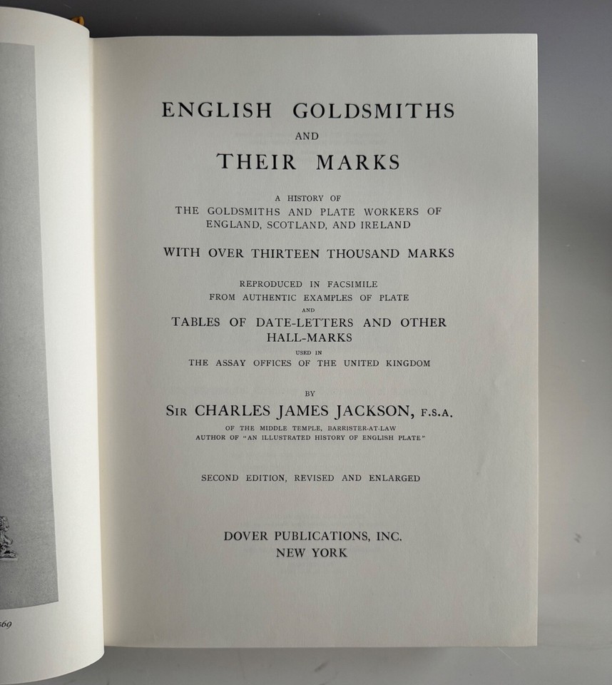 English Goldsmiths and Their Marks by Jackson, Charles James Hardback ...