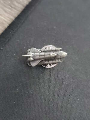 NASA Space Shuttle with boosters Tie Tack - Lapel Pin pewter dr | eBay