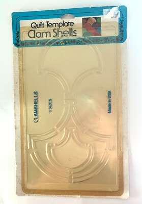 Dritz Quilt Template CLAMSHELLS 3 Sizes 2" 3" 4" | eBay