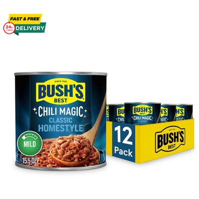 BUSH'S BEST Canned Chili Magic Chili Beans Starter Traditional Recipe ...