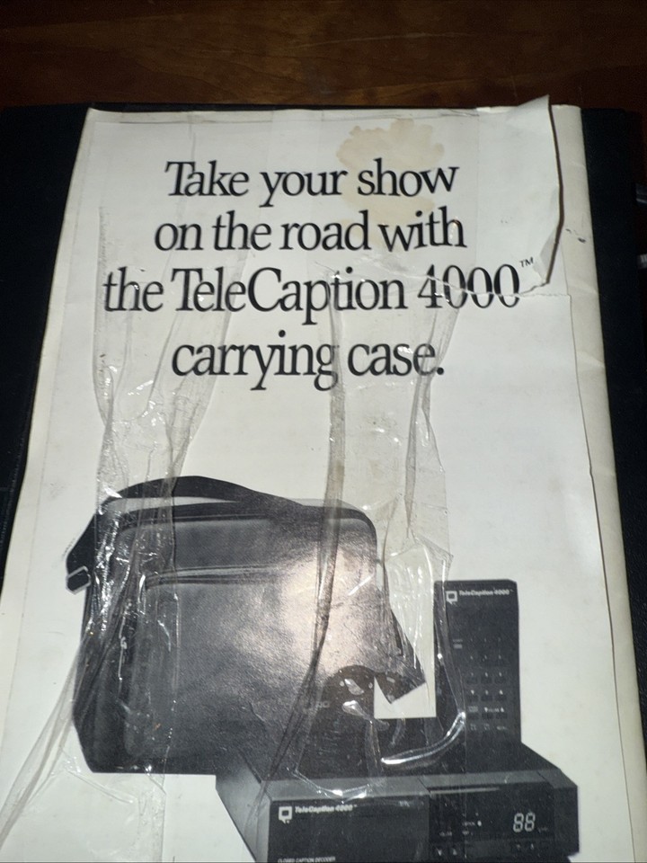 Telecaption 4000 Console | eBay