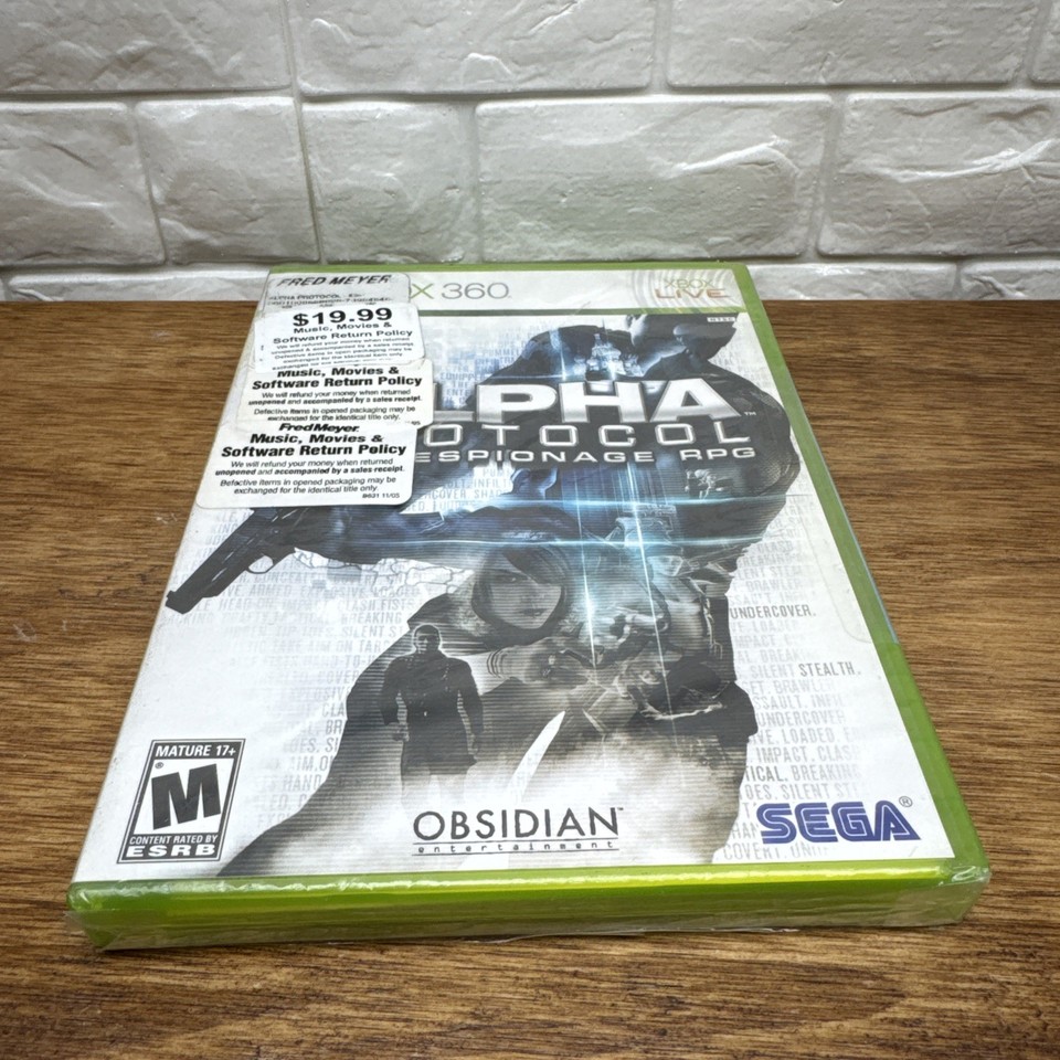 Alpha Protocol (Microsoft XBOX 360) Brand New Factory Sealed Free ...