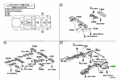 Genuine Lexus Rear Transport Hook LH Fits RX270 RX350 RX450h 5196848030 ...