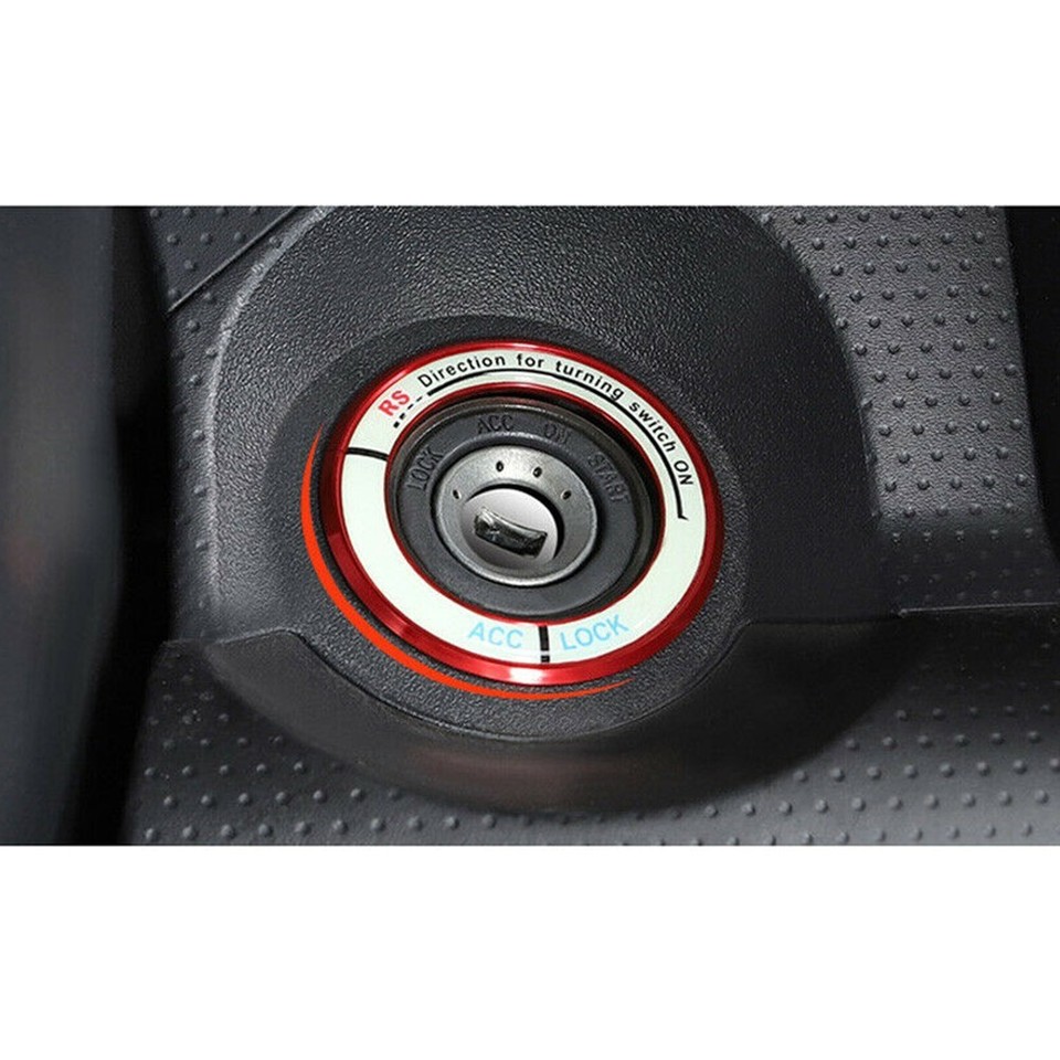 Button Ignition Switch Cover 1pc Red Trim Strict Stylish Decorate | eBay UK