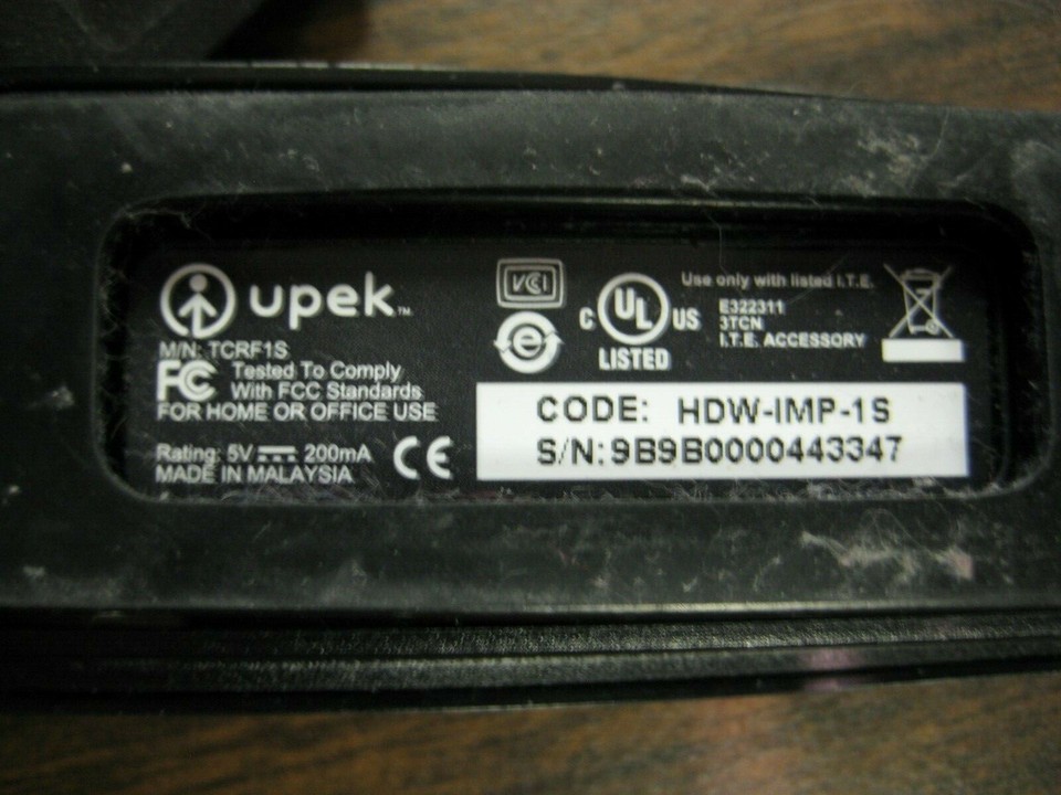 Lot of 4 UPEK IMPRIVATA TOUCH TCRF1S Biometric Fingerprint Reader | eBay