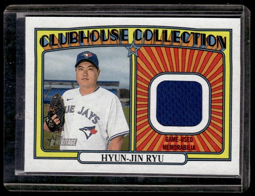 2021 Topps Heritage #CC-HR Hyun-Jin Ryu Clubhouse Collection Relics ...