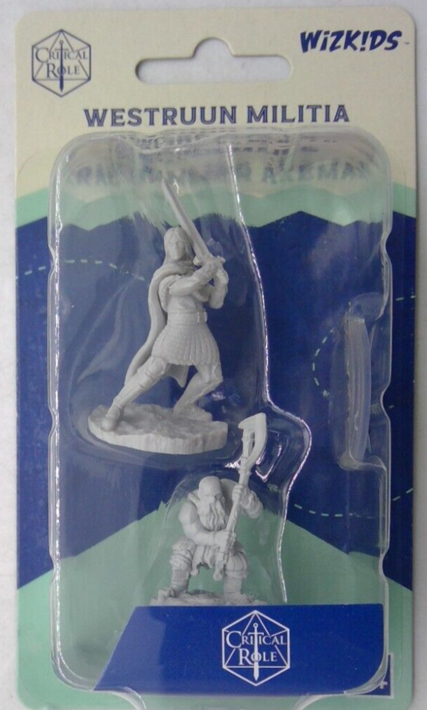 CRITICAL ROLE MINIATURES ~ WESTRUUN SWORDSMAN & KRAGHAMMER AXEMAN | eBay