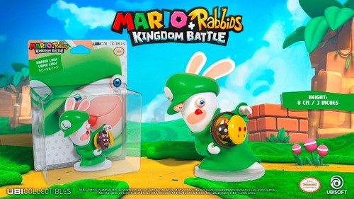 Mario + Rabbids Kingdom Battle: Rabbid Luigi 3’’ Figurine 3 Inches ...