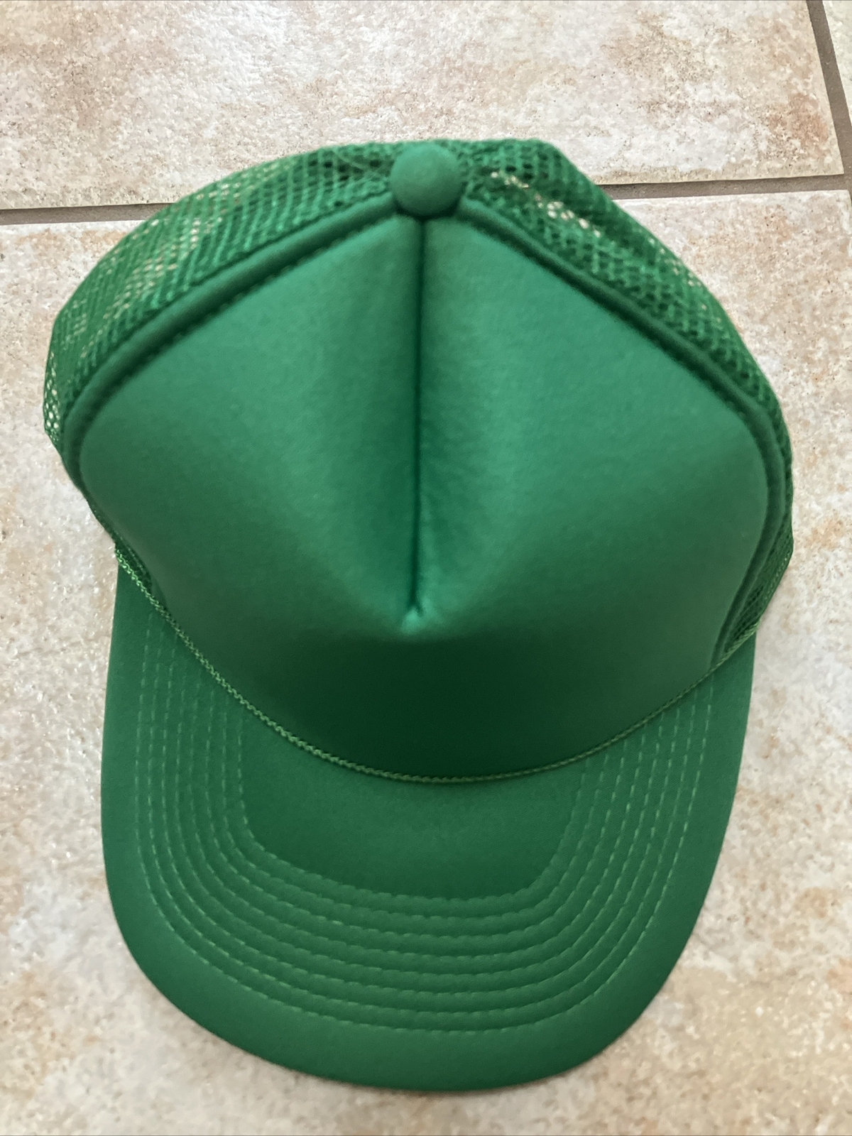 Vintage Green SnapBack Trucker Plain Green Hat Cobra Caps New Old Stock ...