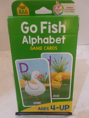 Go Fish Alphabet : Game Cards by School Zone Publishing Company Staff ...