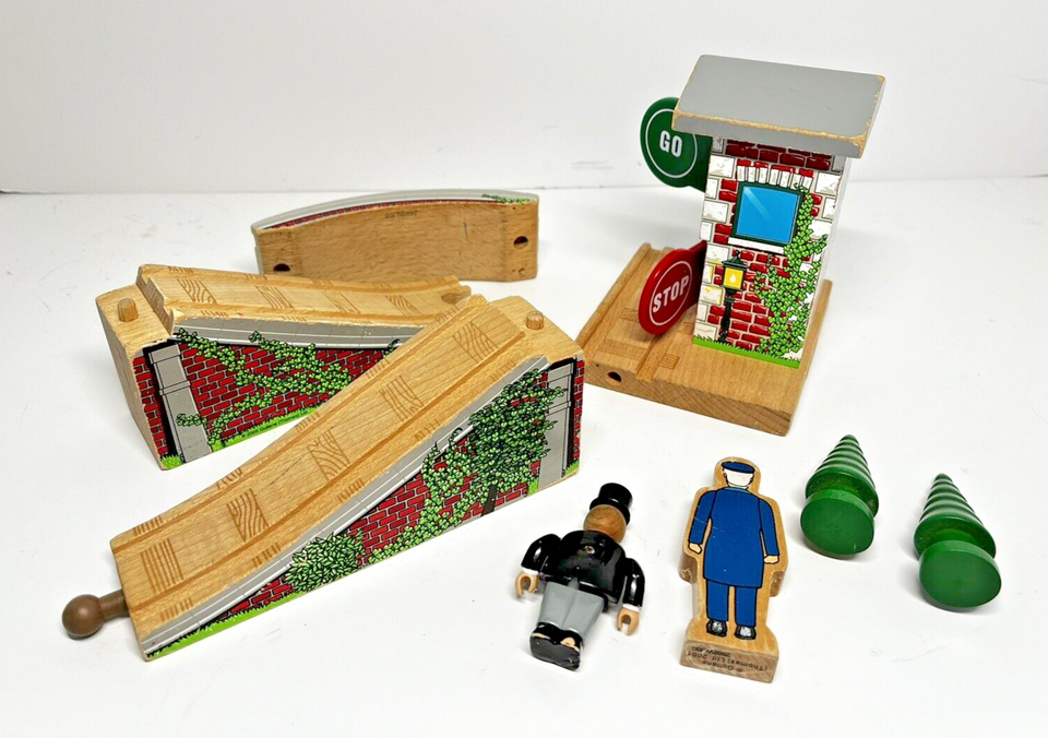 Thomas the Train Stop & Go Signal Station, Red Brick Bridge, Trees ...