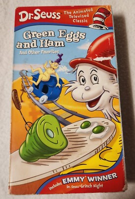 Green Eggs and Ham VHS Video Tape Sneetches Zax Grinch Night Dr Seuss ...