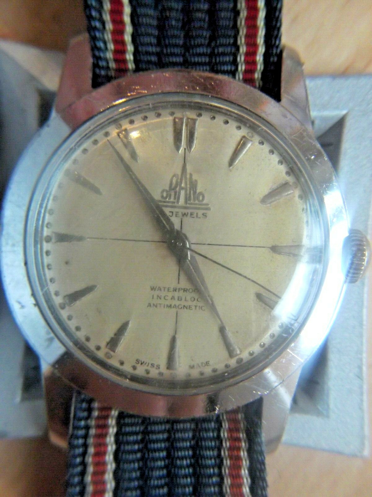 VINTAGE ORANO GENTS WATCH 17 JEWEL SWISS MADE ANTIMAGNETIC INCABLOC | eBay