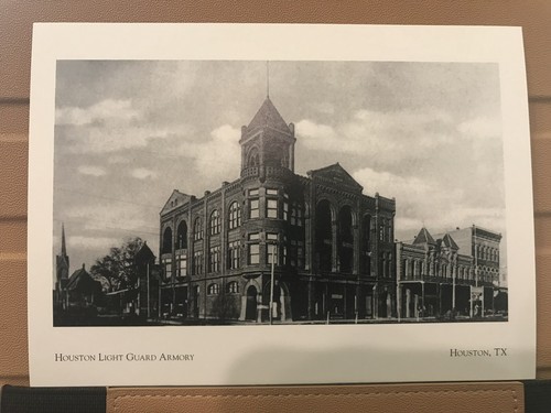 POSTCARD UNPOSTED TEXAS, HOUSTON- HOUSTON LIGHT GUARD ARMORY -REPRO | eBay
