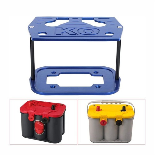 Car Battery Holder Aluminum Hold Down Bracket Tray Blue For 34&78 ...