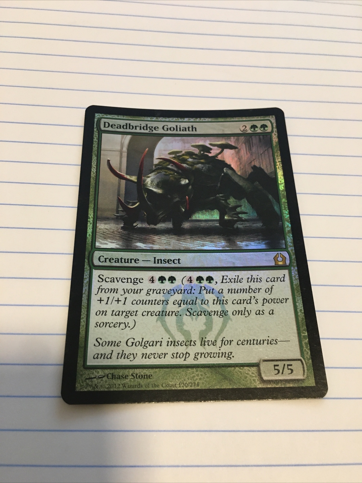 Foil Deadbridge Goliath - Return to Ravnica - Magic the Gathering mtg ...