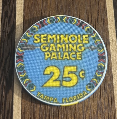 Seminole Gaming Palace $.25 Tampa, Florida Poker Gaming Casino Chip | eBay